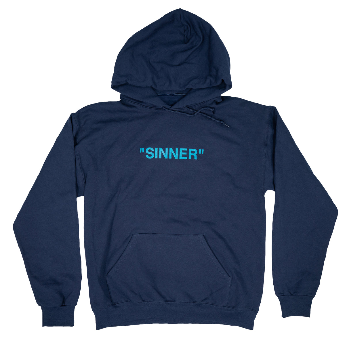 Sinner | Forgiven "Minimalist" Navy Hoodie – CXXII Apparel